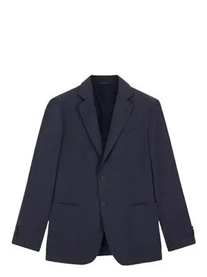 Giorgio Armani Single-breasted Long-sleeved Jacket - Blue