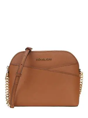 Michael Kors Logo Shoulder Bag With Chain Strap - Brown