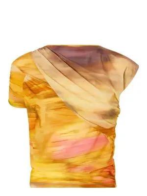 PINKO Pinko Asymmetrical Tie-Dye T-Shirt