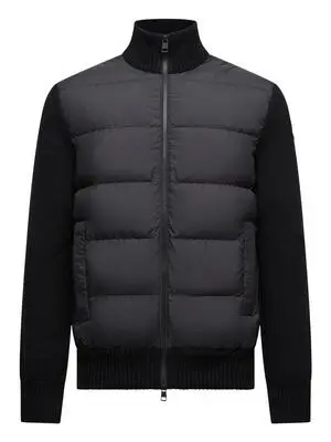 Moncler Padded Zip-up Cardigan - Black