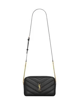 Saint Laurent Saint Laurent Loulou Matelassé Shoulder Bag Black