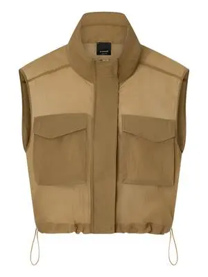 Pinko Fisarmonica Light Sleeveless Vest - Green