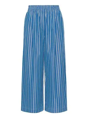 Max Mara Striped Wide-leg Trousers - Blue