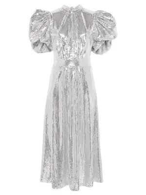 ROTATE BY BIRGER CHRISTENSEN Sequined Maxi Dress - Silver