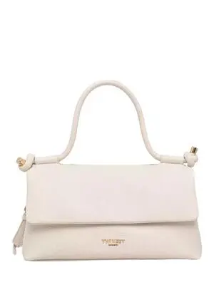 TWINSET Logo Plaque Knotted-handle Shoulder Bag - Neutrals