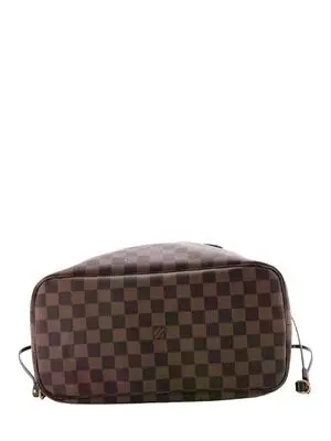 LOUIS VUITTON Louis Vuitton Damier Neverfull MM Tote Bag Brown
