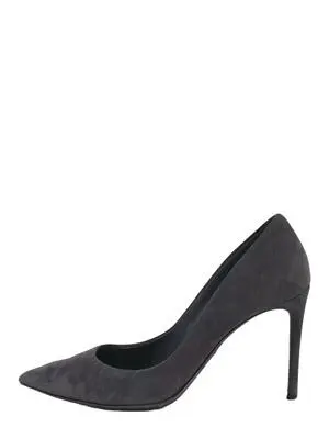 Dolce & Gabbana Suede Pointed Toe Stiletto Pumps - Grey