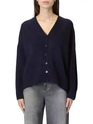 Emporio Armani V-neck Cashmere Cardigan - Blue