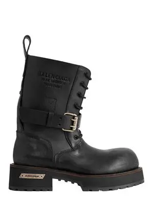 Balenciaga Venom Lace-up Bootie - Black