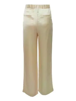 NORA Wide-leg Pleated Trousers - Neutrals