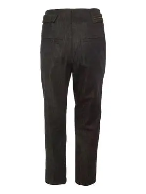 Brunello Cucinelli Straight-fit Chambray Trousers - Blue