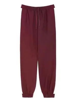 Valentino Garavani Nylon Trousers With Vgold Detail - Red