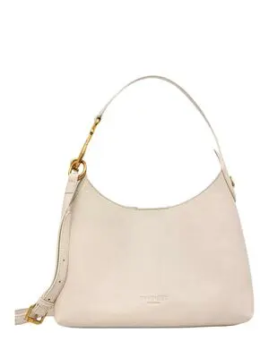 TWINSET Leather Shoulder Bag - Neutrals