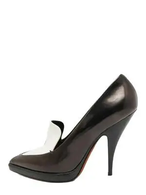 Celine Calf Leather Pointed-toe Pumps - Black