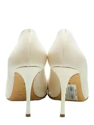 SERGIO ROSSI Beige Satin Pumps - Neutrals