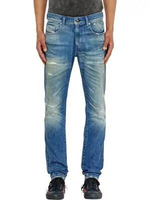 DIESEL® Slim Jeans Regular Waist 2019 D-strukt Zip Fly - Blue