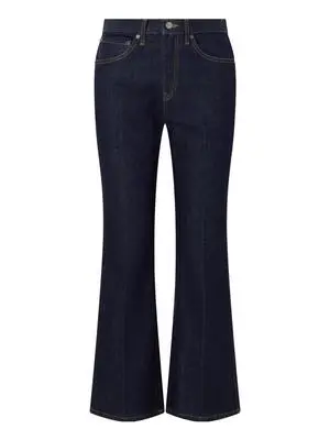 Khaite Khaite Clara Mid-Rise Flared Jeans Indigo