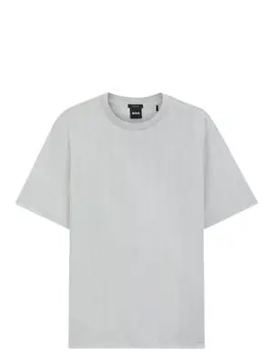 BOSS Regular-fit Textured T-shirt - Grey