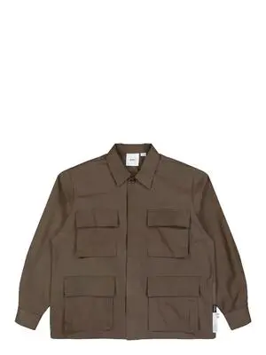 WTAPS Jmod Logo-print Military Jacket - Brown