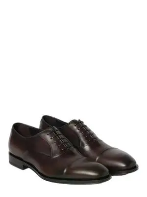 FERRAGAMO Cap-toe Oxford Shoes - Brown
