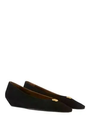 GIUSEPPE ZANOTTI Seal Ballet Flats - Black