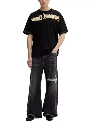 DIESEL® T-boxt-v3 Logo-print T-shirt Black