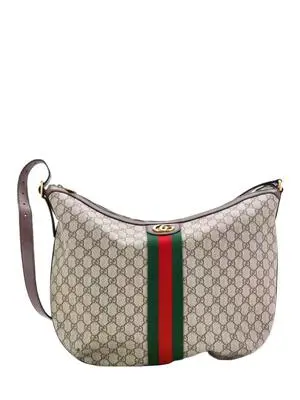 Gucci Ophidia Half Moon Hobo Bag - Brown