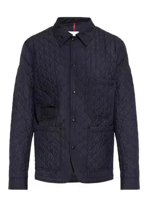 Moncler Theoline Diamond-quilted Jacket - Blue