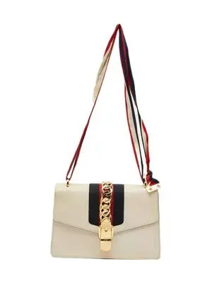 Gucci Sylvie Small Shoulder Bag - Neutrals
