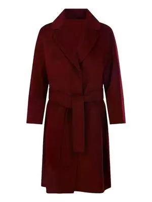 Max Mara Belted Coat - Red