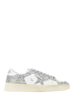 GOLDEN GOOSE Stardan Glitter Sneakers - Silver