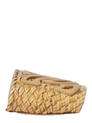Casadei Ischia Woven Leather Sandals - Neutrals