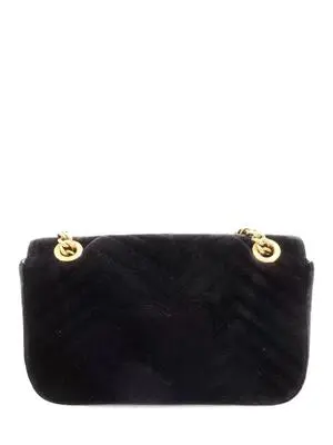 Gucci Gg Marmont Chain-strap Shoulder Bag - Black