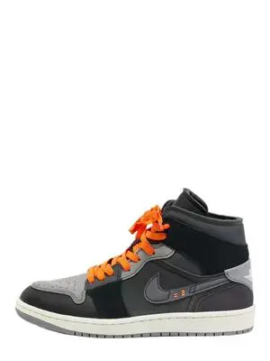 JORDAN Air 1 Mid Se Craft Lace-up Leather Sneakers - Grey