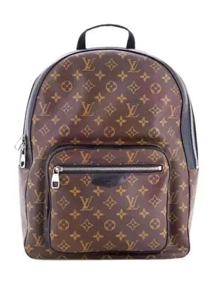 LOUIS VUITTON Josh Macassar Monogram Canvas Backpack - Brown