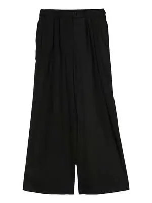 JOSEPH Tunis Cotton Belted Trousers - Black