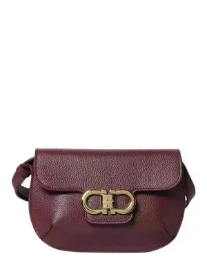 FERRAGAMO Mini Gancini Crossbody Bag - Red