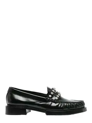 Sandro Max Crystal-embellished Loafers - Black