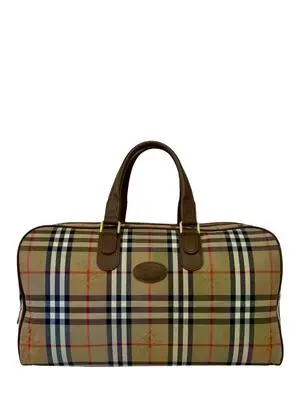 Burberry Haymarket Check Canvas Travel Bag - Neutrals