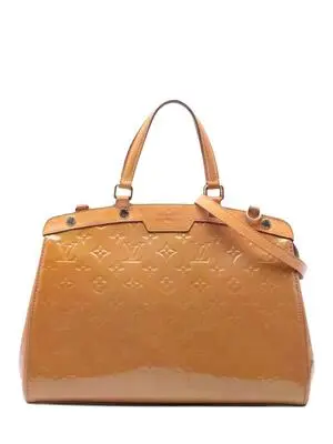 LOUIS VUITTON Monogram Vernis Brea Mm Satchel - Brown