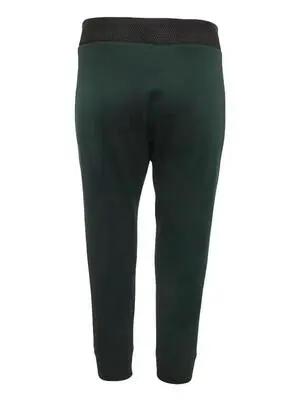 Dsquared2 Cropped Track Pants With Mesh-texture Trim - Green