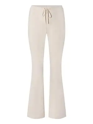 SKIMS Drapey French Terry Cotton-jersey Trousers - Buff