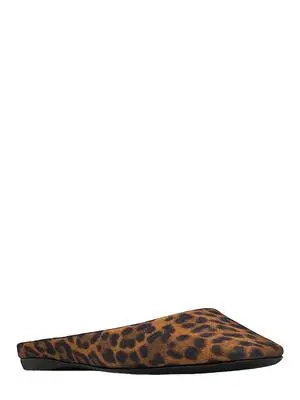 Saint Laurent Lido Print Slip-on Flats - Leopard