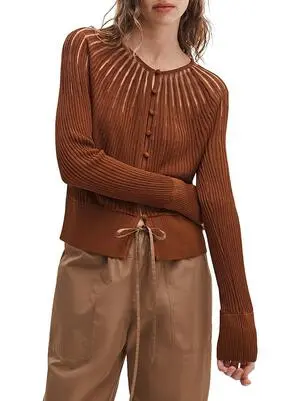 Rag & Bone Aubrey Cardigan - Rust