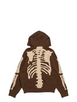 Kapital 5g Wool Bone Hooded Sweater - Brown