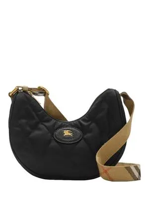 Burberry Horseshoe Quilted Crossbody Bag - Black