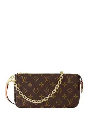 LOUIS VUITTON Monogram Pochette Accessoires - Brown