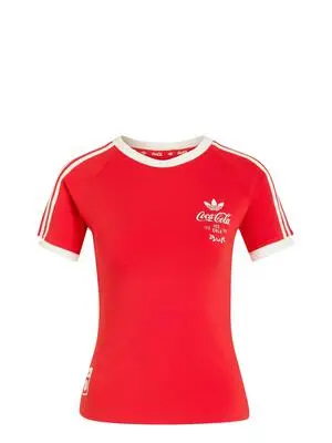 Adidas X Coca-cola 3-stripes T-shirt - Vivid Red