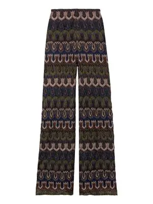 Missoni Crocheted Flared Pants - Black