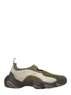 Oakley Suede Panel Sandals - Green
